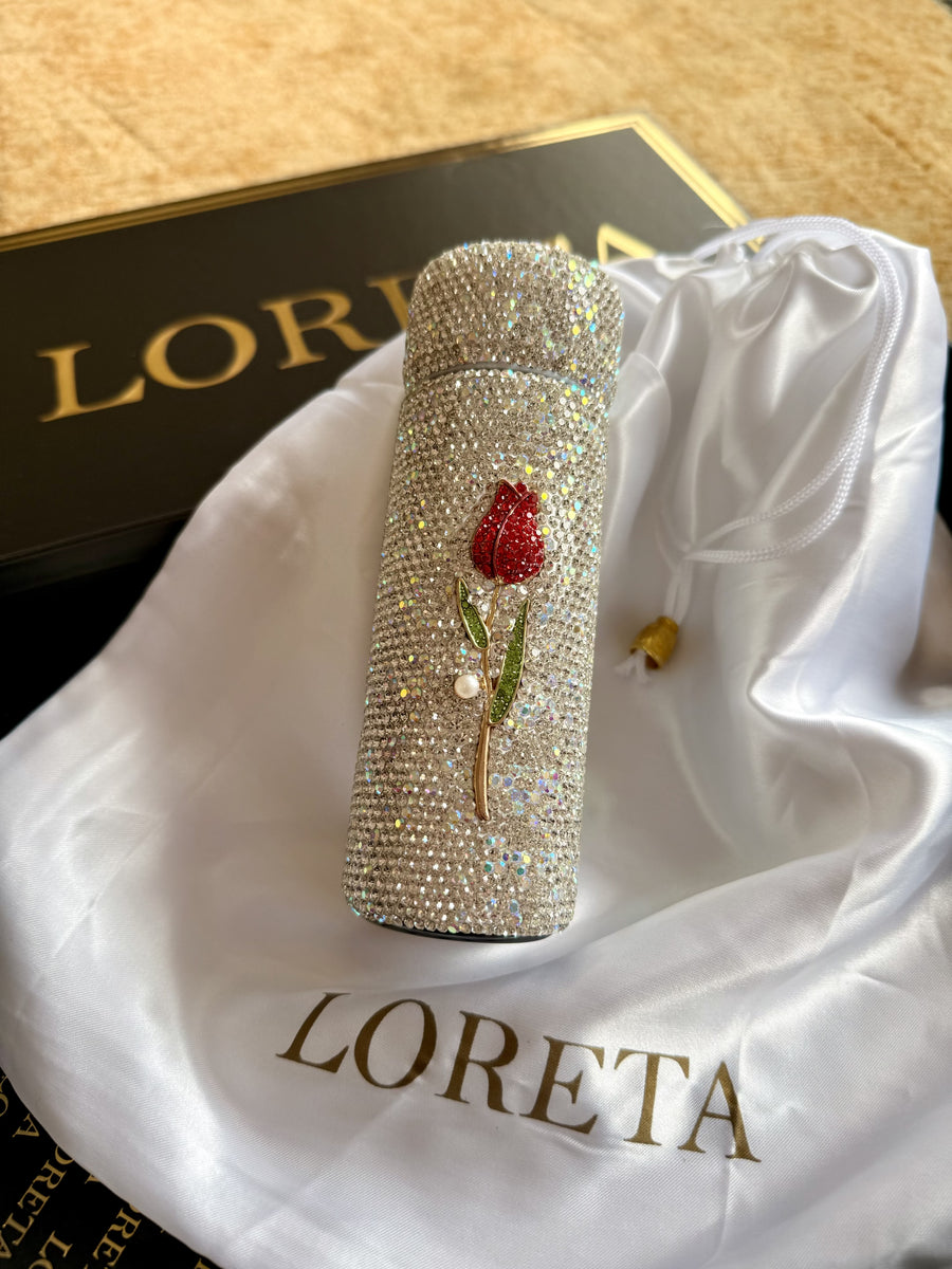 Crystal Pearl Thermos Bottle (For Handbag) – LORETA