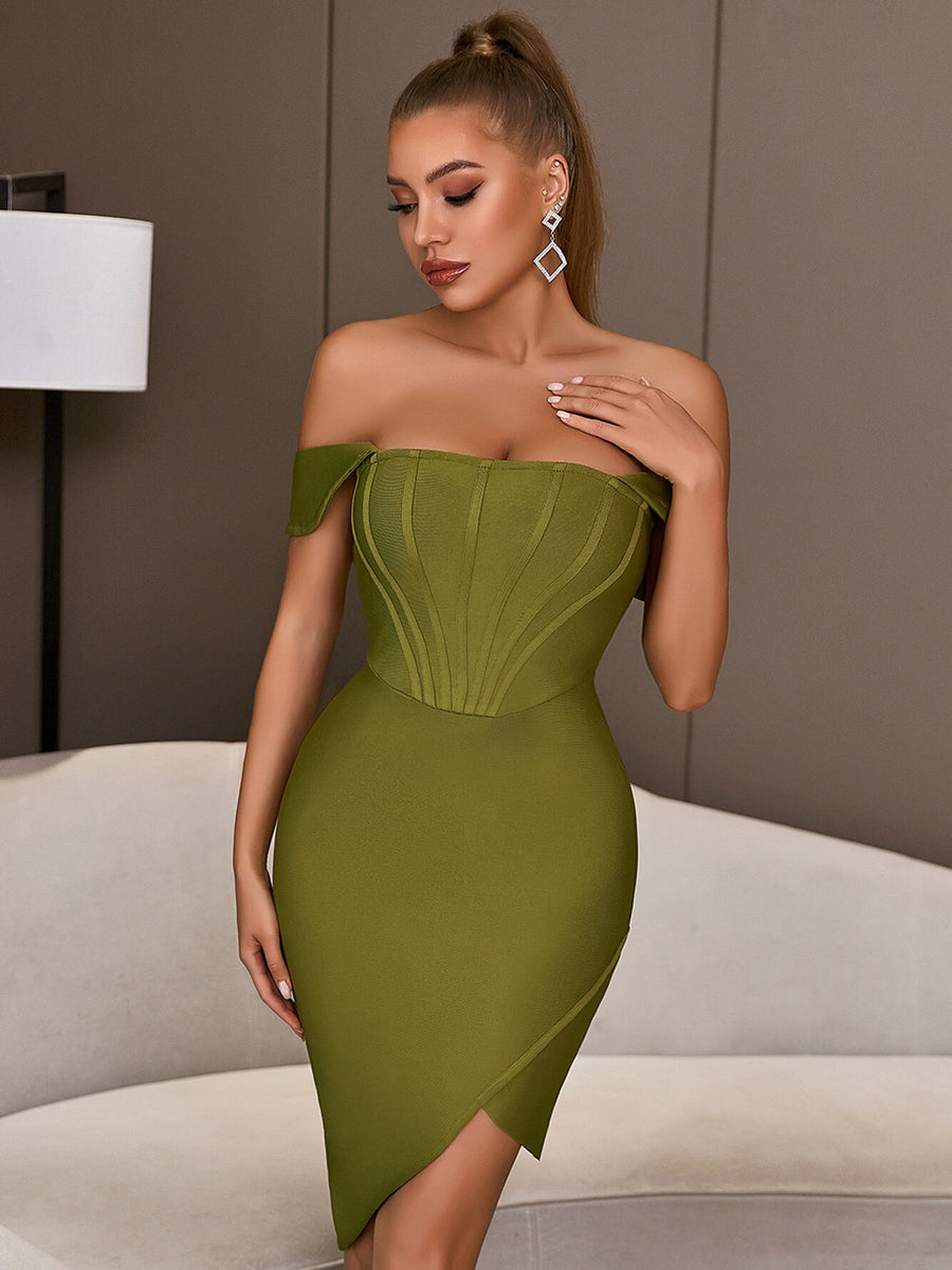 Sumal Green Dress – LORETA
